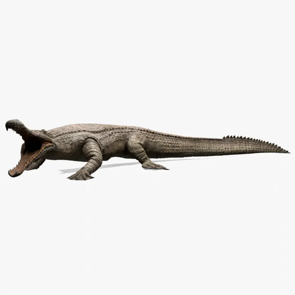 Realistic Sarcosuchus 3D Model Rigged | Creature Guard