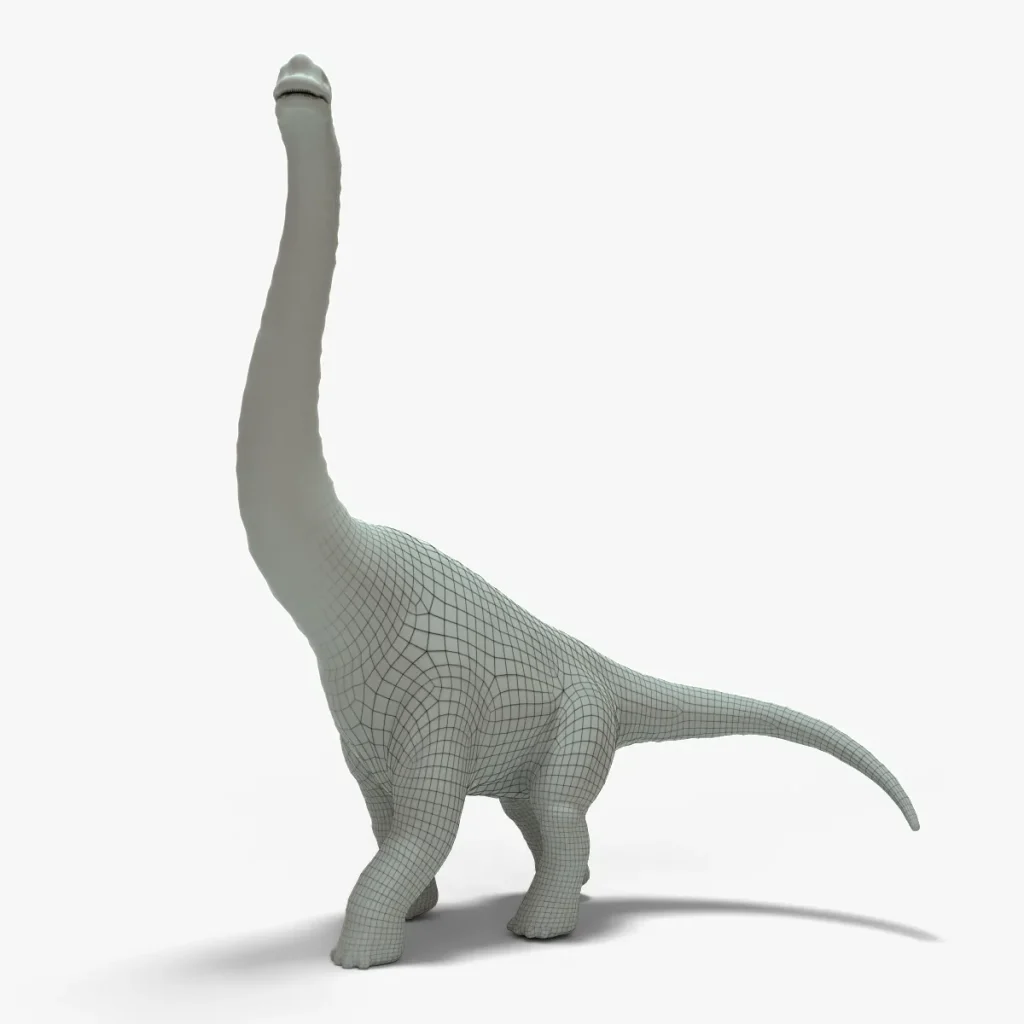 Brachiosaurus Rigged Basemesh 3D Model | Creature Guard