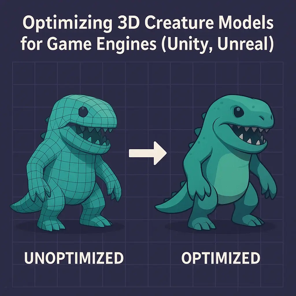 Optimizing 3D Creature Models for Game Engines (Unity, Unreal ...